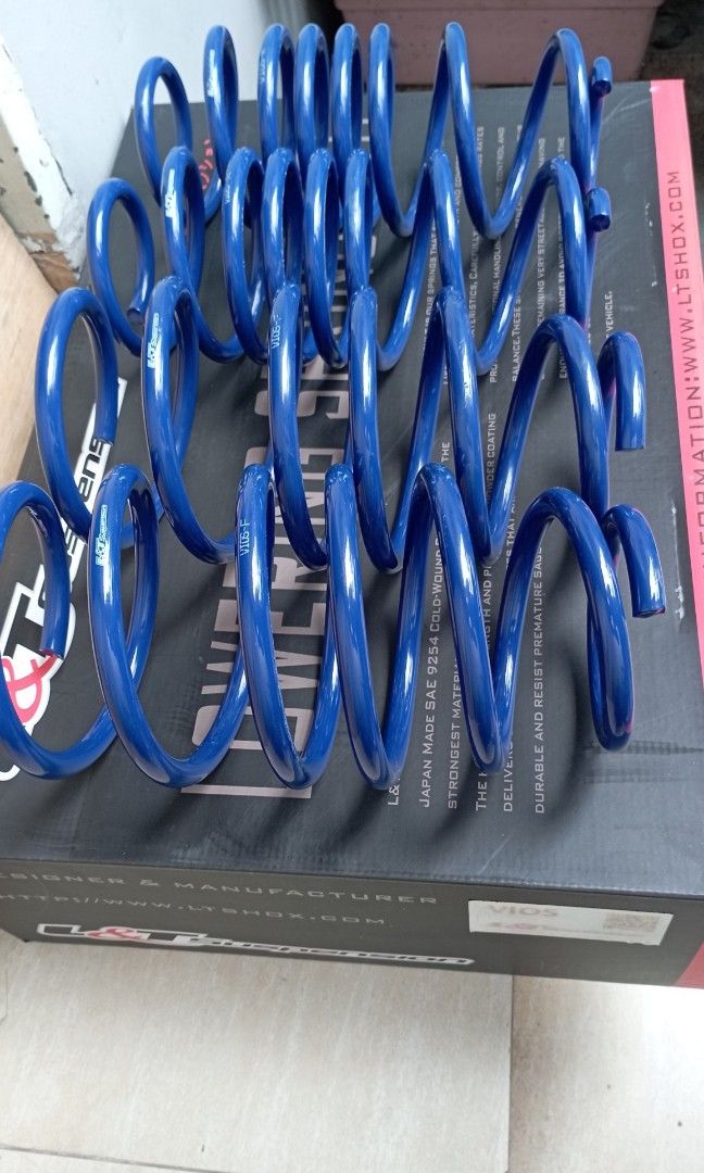 L&T Lowering Springs for Vios Gen3/Gen4, Car Parts & Accessories ...
