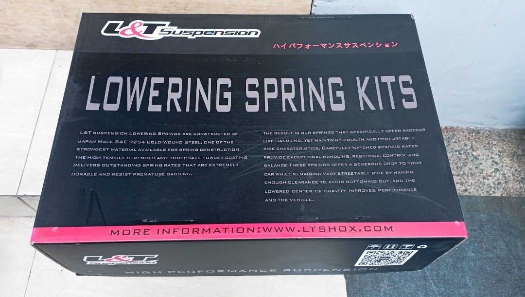 L&T Lowering Springs for Vios Gen3/Gen4, Car Parts & Accessories ...