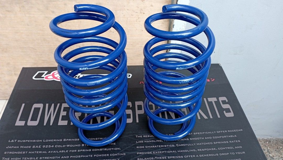 L&T Lowering Springs for Vios Gen3/Gen4, Car Parts & Accessories ...