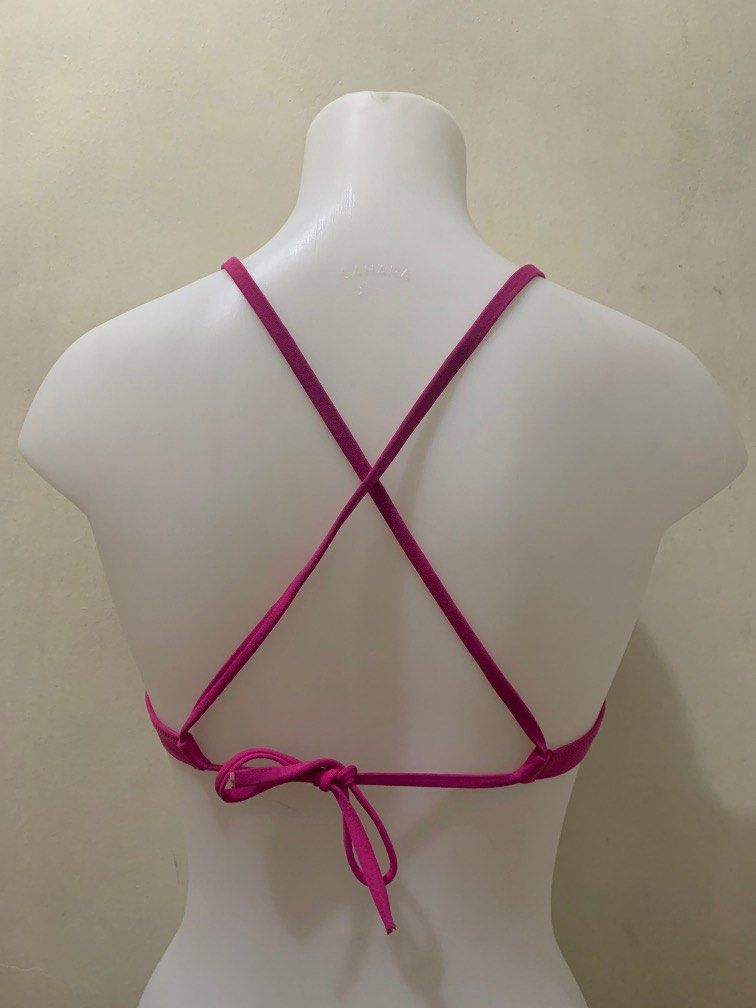 Magenta Bra Bikini Top (X-Back) on Carousell