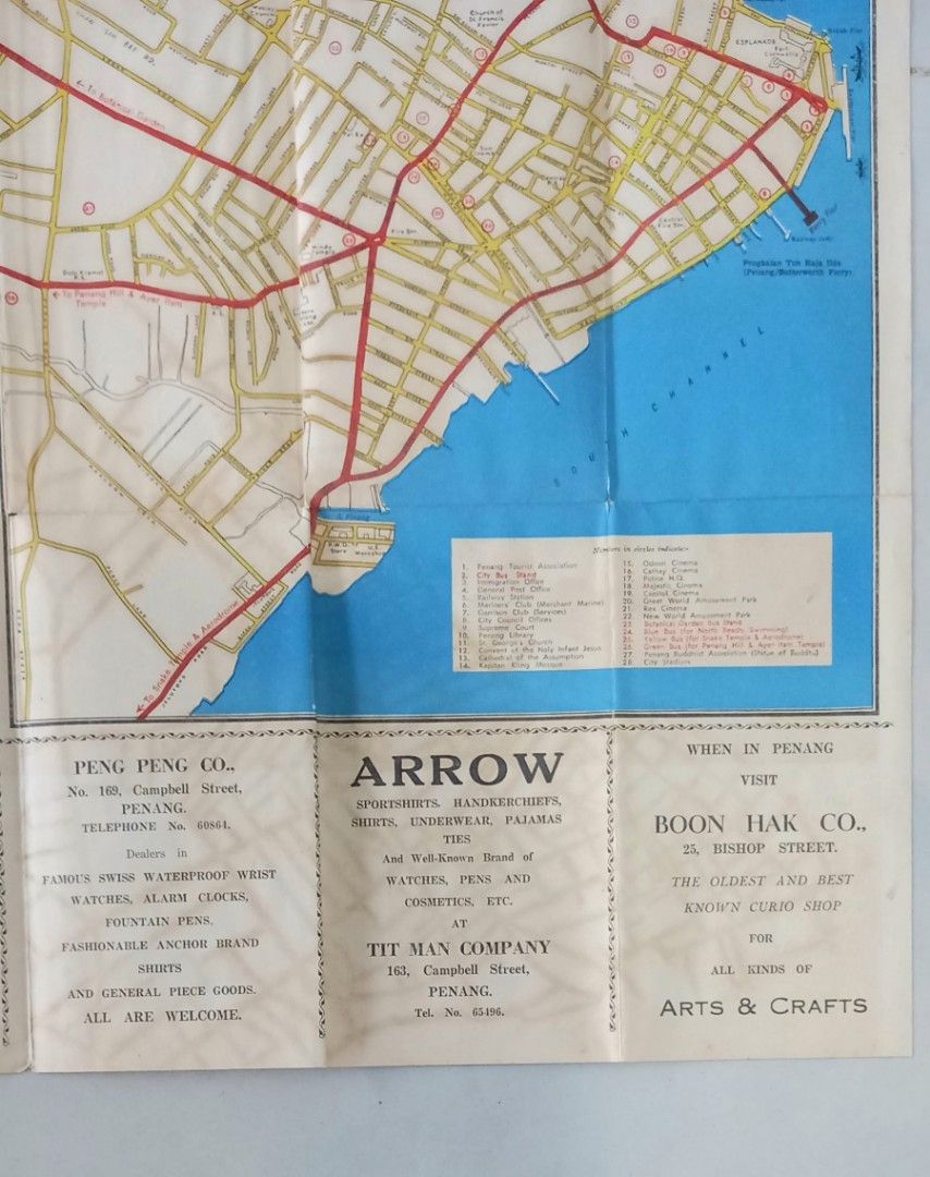 MAP...Penang & George Town (by The Ganesh Printing Works), Hobbies ...