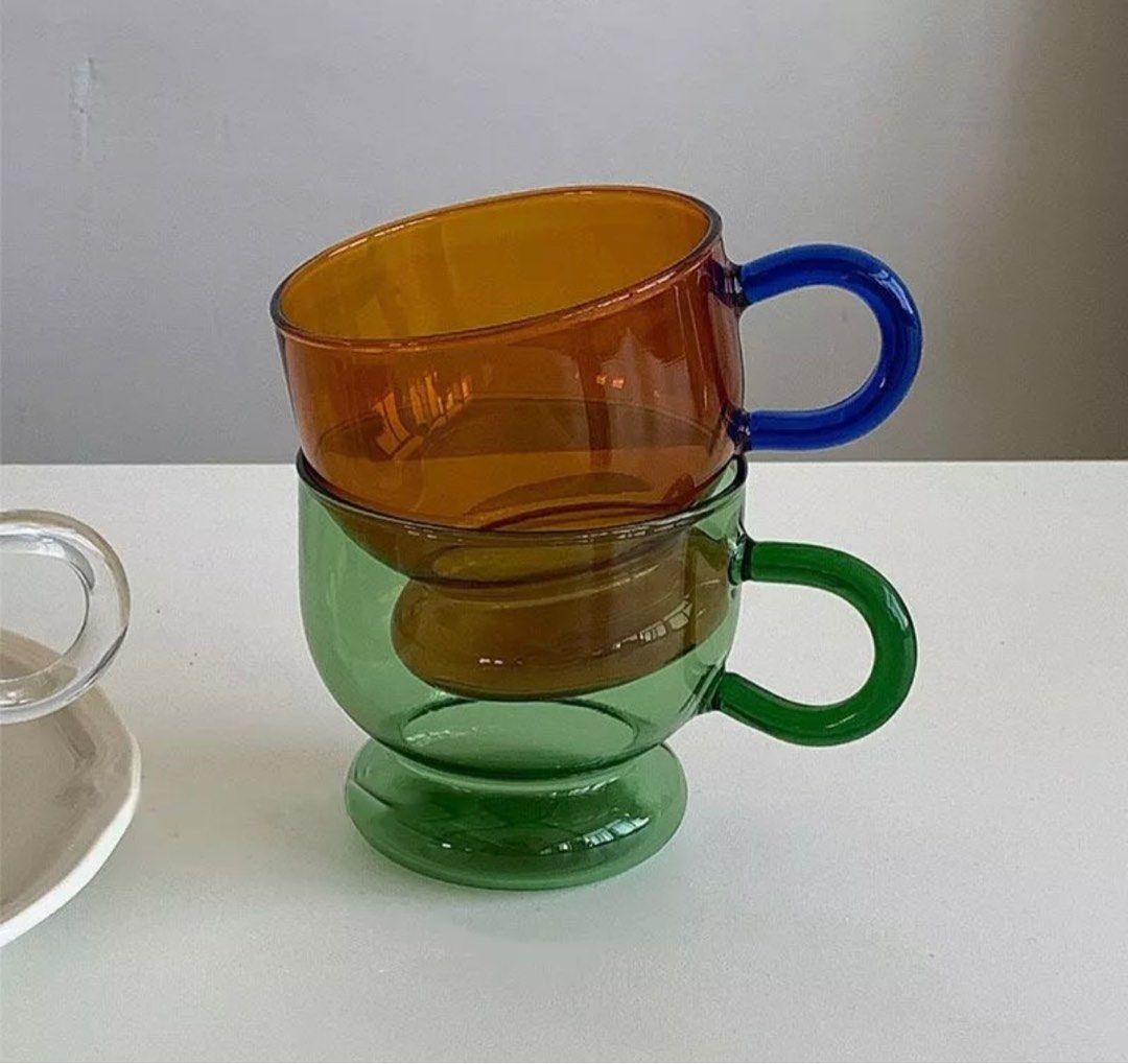 Marshall Tinted Coffee Tea Glass Cup, Furniture & Home Living ...