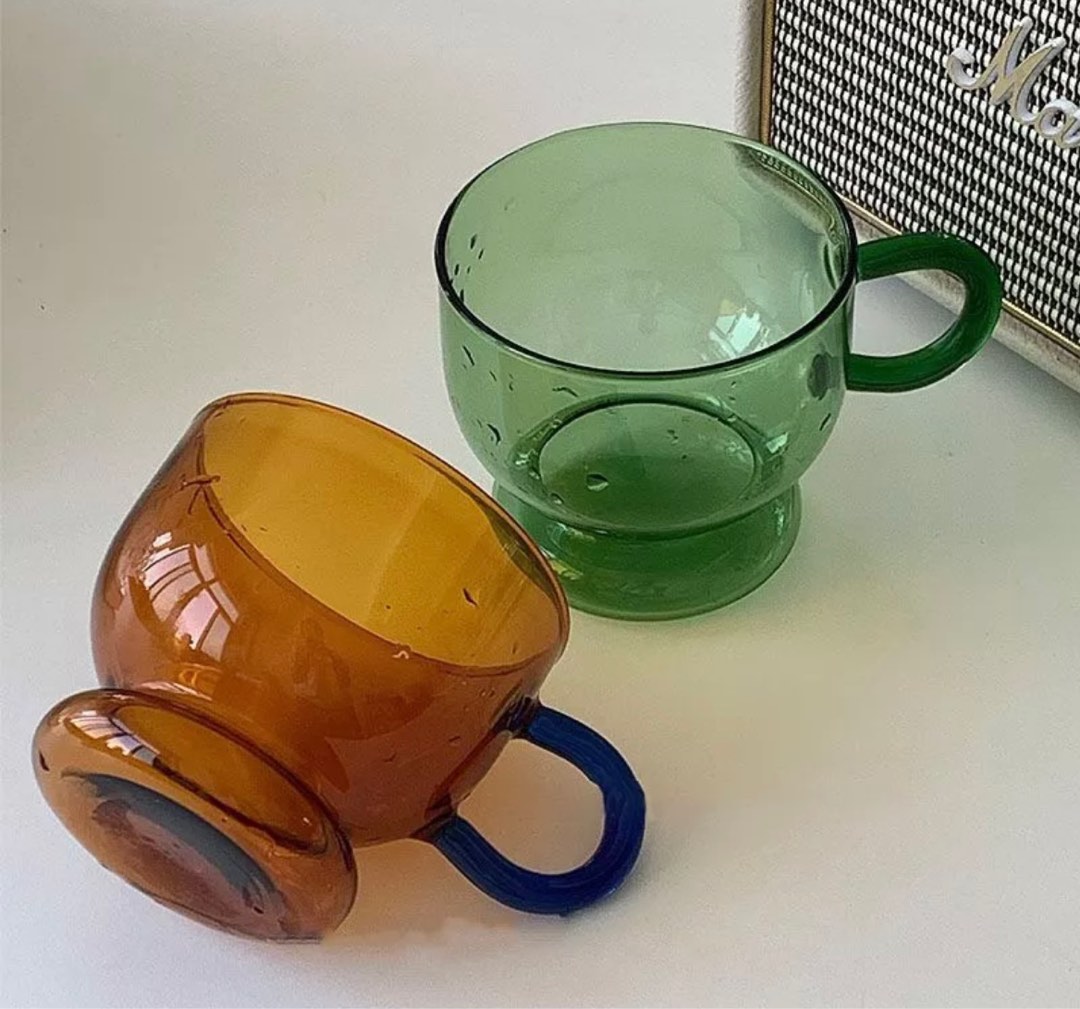 Marshall Tinted Coffee Tea Glass Cup, Furniture & Home Living ...