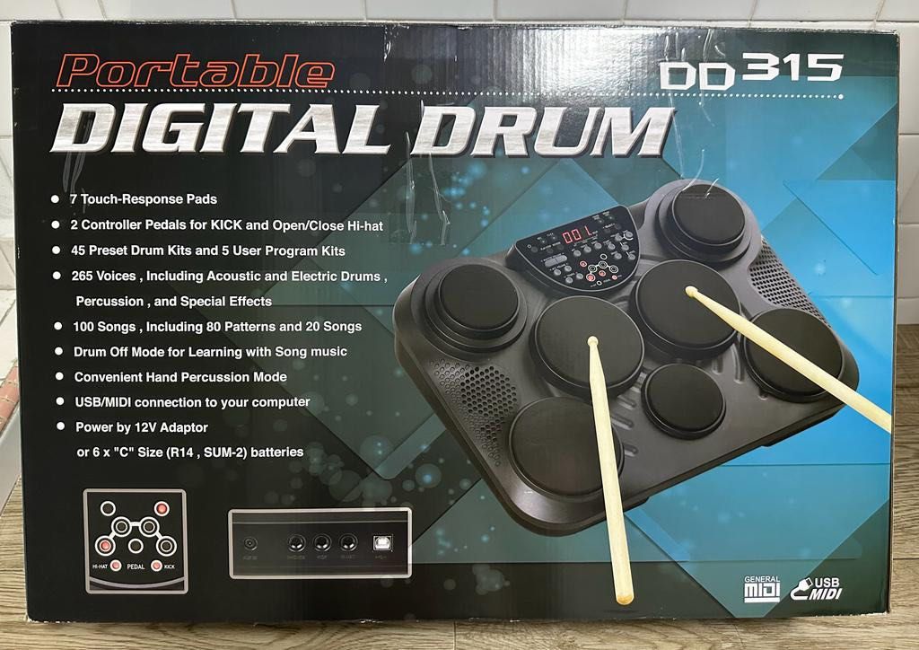 Medeli Drums Bundle, Hobbies & Toys, Music & Media, Musical Instruments ...