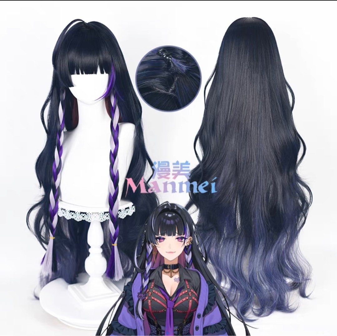 xsoleil nijisanji Melocco Kyoran Manmei Wig, Hobbies & Toys, Toys ...