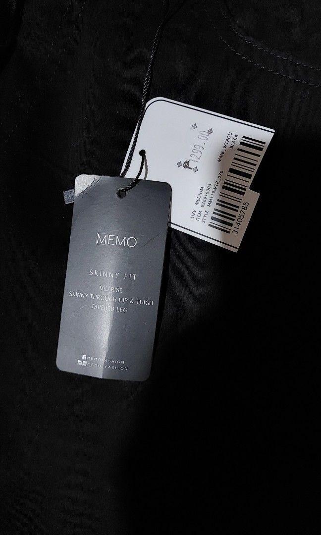 Memo Skinny Pants (New), Men's Fashion, Bottoms, Trousers on Carousell