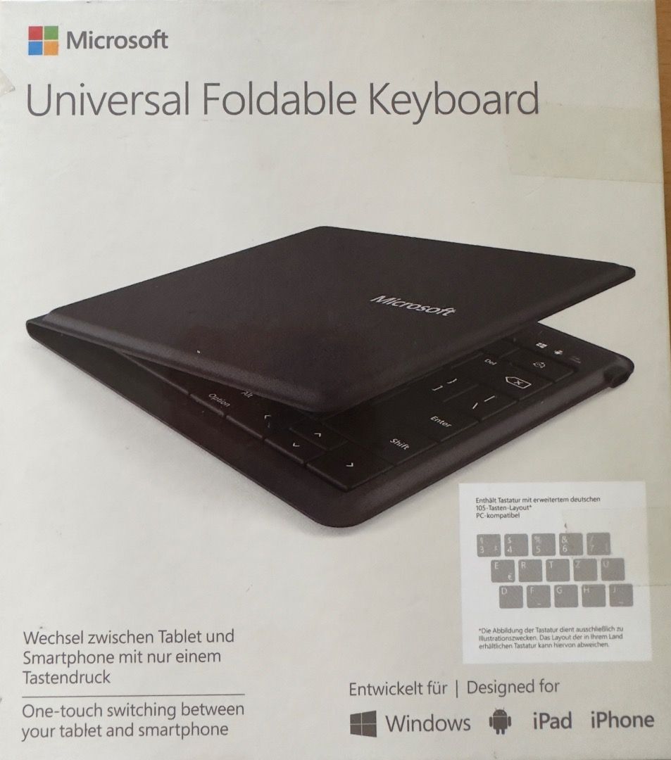 Microsoft Universal Foldable Keyboard - German Layout !, Computers & Tech, Parts & Accessories ...