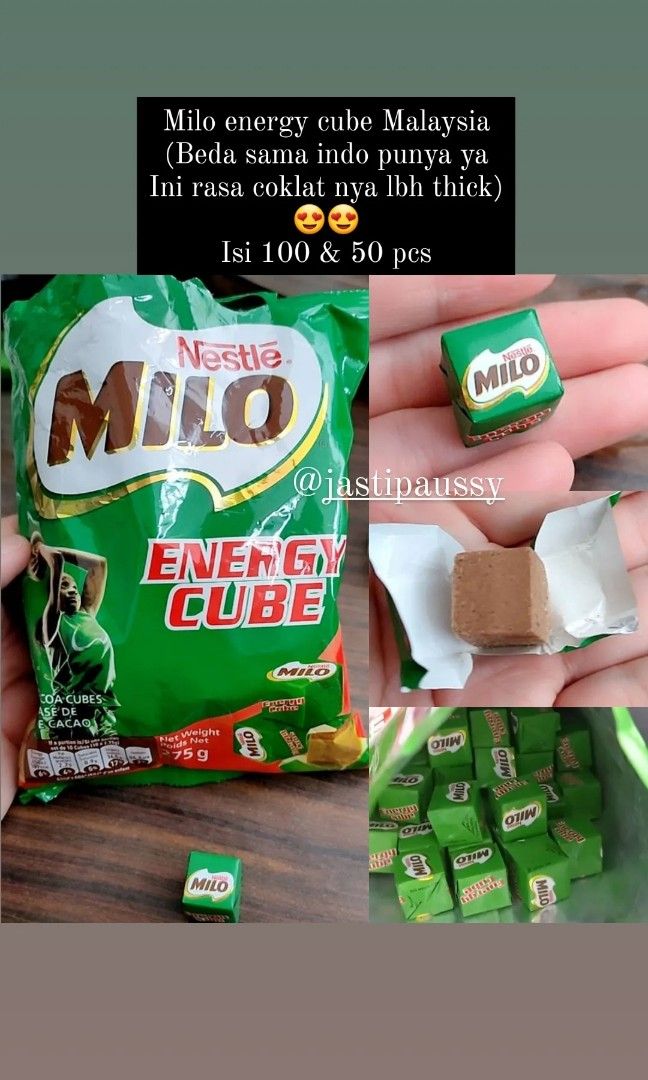 Milo Cube milo energy cube original jastip malaysia, Makanan & Minuman ...