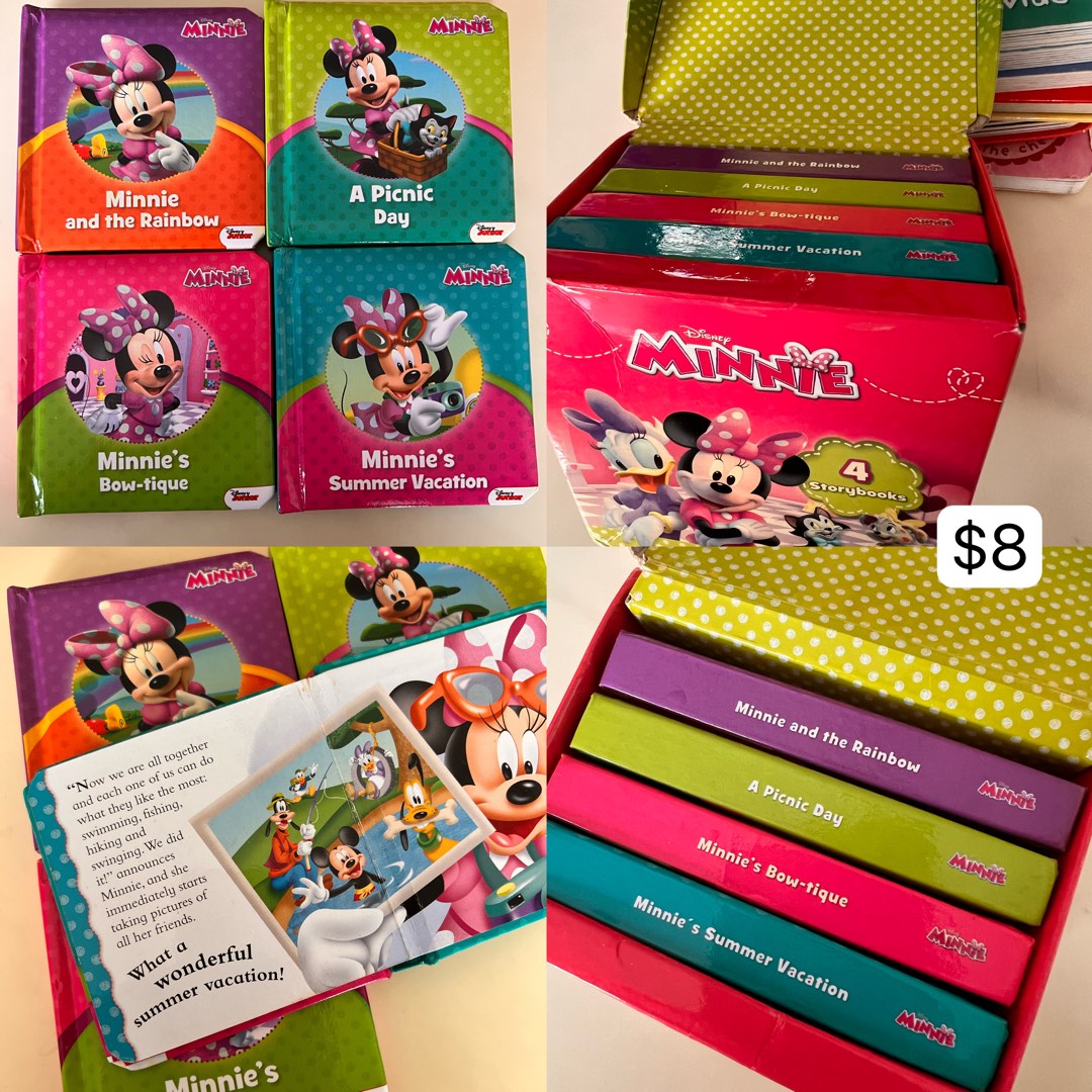 Minnie Mouse Book set, Hobbies & Toys, Books & Magazines, Children's ...