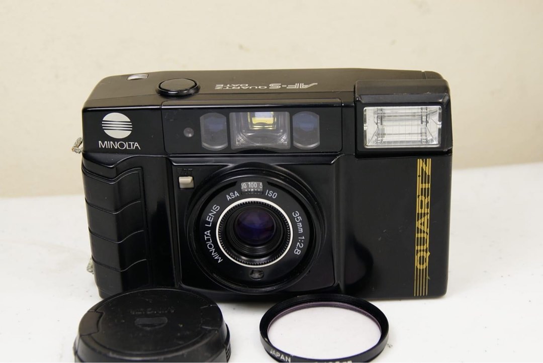 Minolta AF-S Quartz Date Film Camera, Photography, Cameras on Carousell