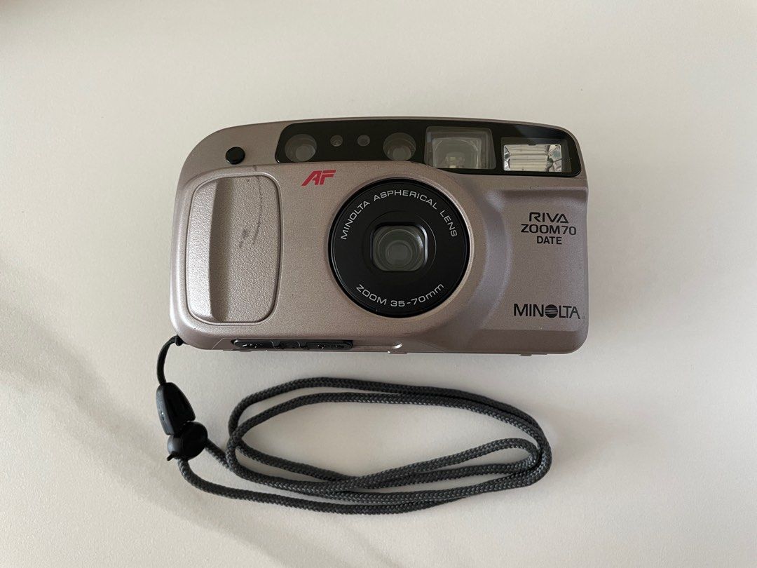 Minolta Riva Zoom 70 Date, Photography, Cameras on Carousell