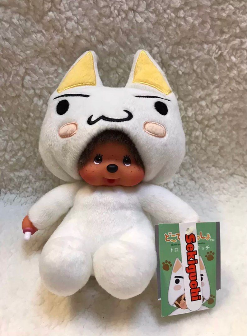 MONCHHICHI X DOKO DEMO ISSYO TORO CAT PLUSH DOLL, Hobbies & Toys, Toys ...