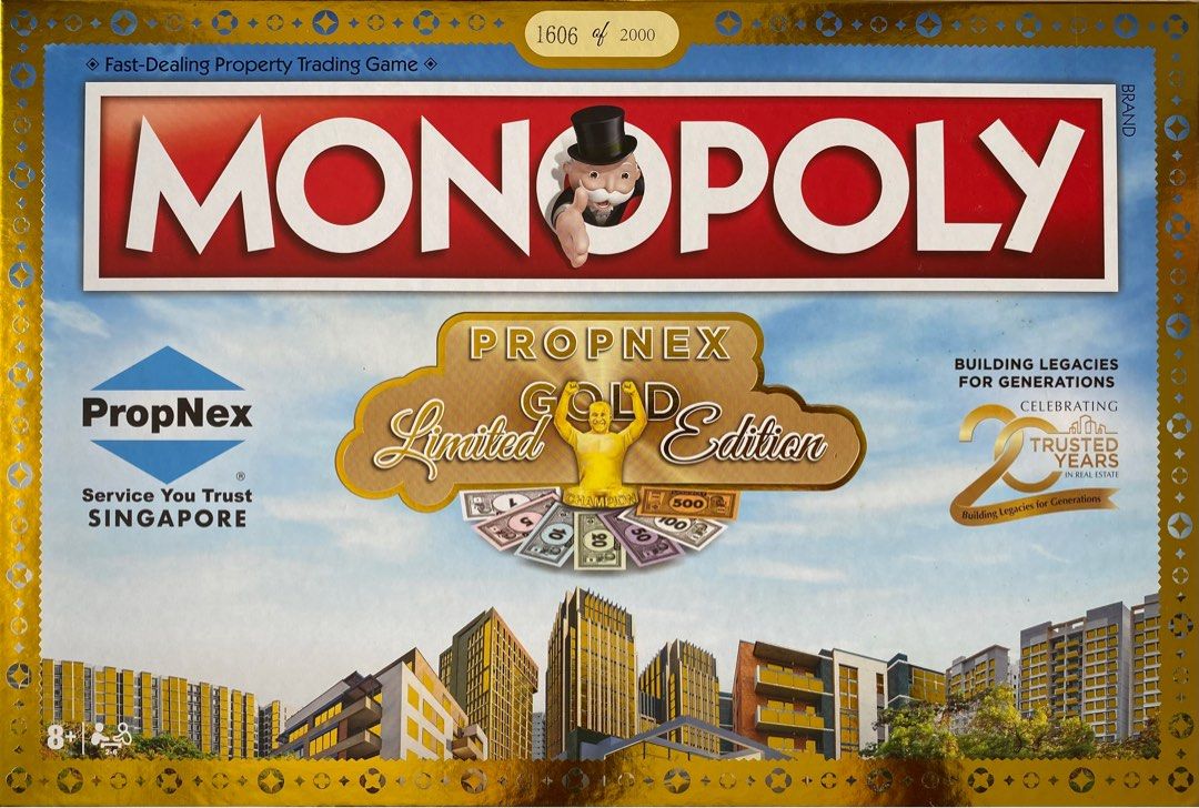 Monopoly PropNex Gold Limited Edition, Hobbies & Toys, Toys & Games on ...