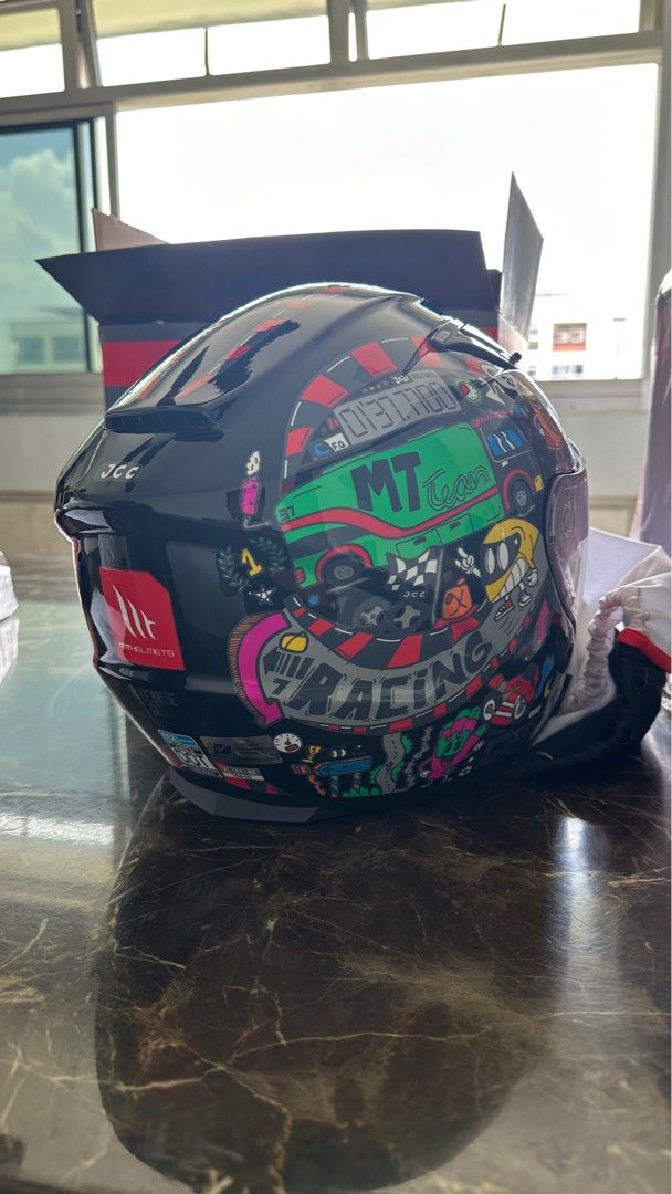 Mt avenue helmet open face limited edition, Motorcycles, Motorcycle ...