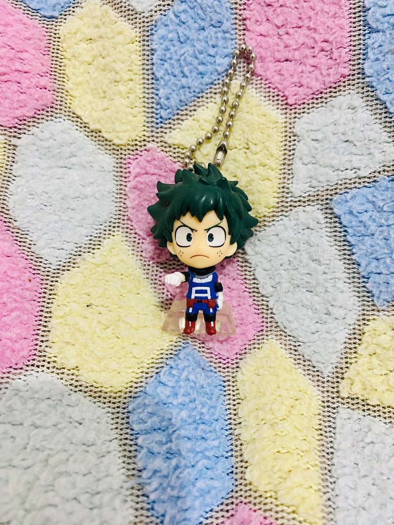 My hero academia DEKU mini fig charms w/ stand, Hobbies & Toys, Toys ...