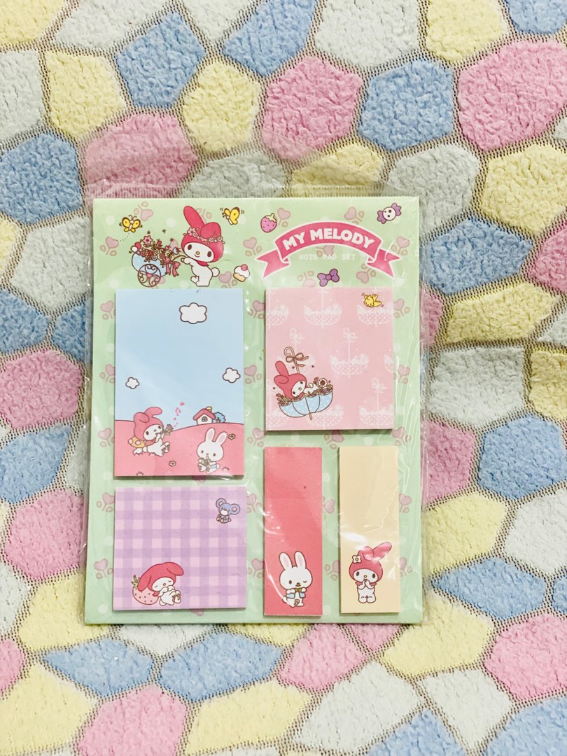 My melody sticky note set, Hobbies & Toys, Stationary & Craft ...