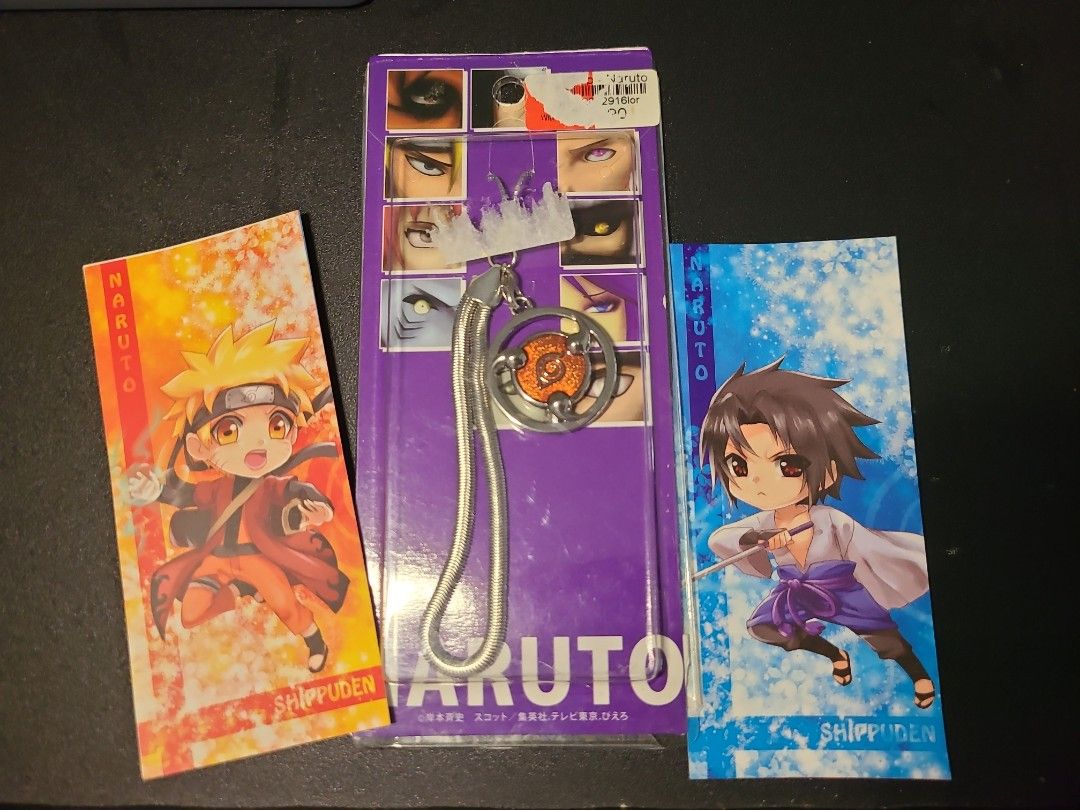 Naruto sharingan key chain and bookmarks, Hobbies & Toys, Toys & Games ...