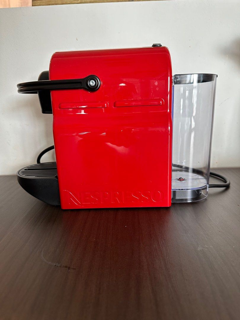 Nespresso Inissia Ruby Red, TV & Home Appliances, Kitchen Appliances ...