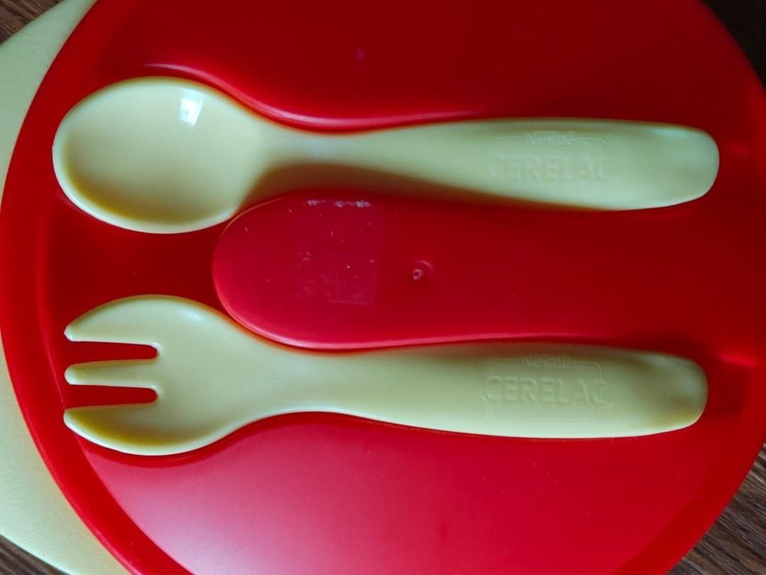 Nestle high quality Cerelac Bowl Set With Cover with fork and spoon ...