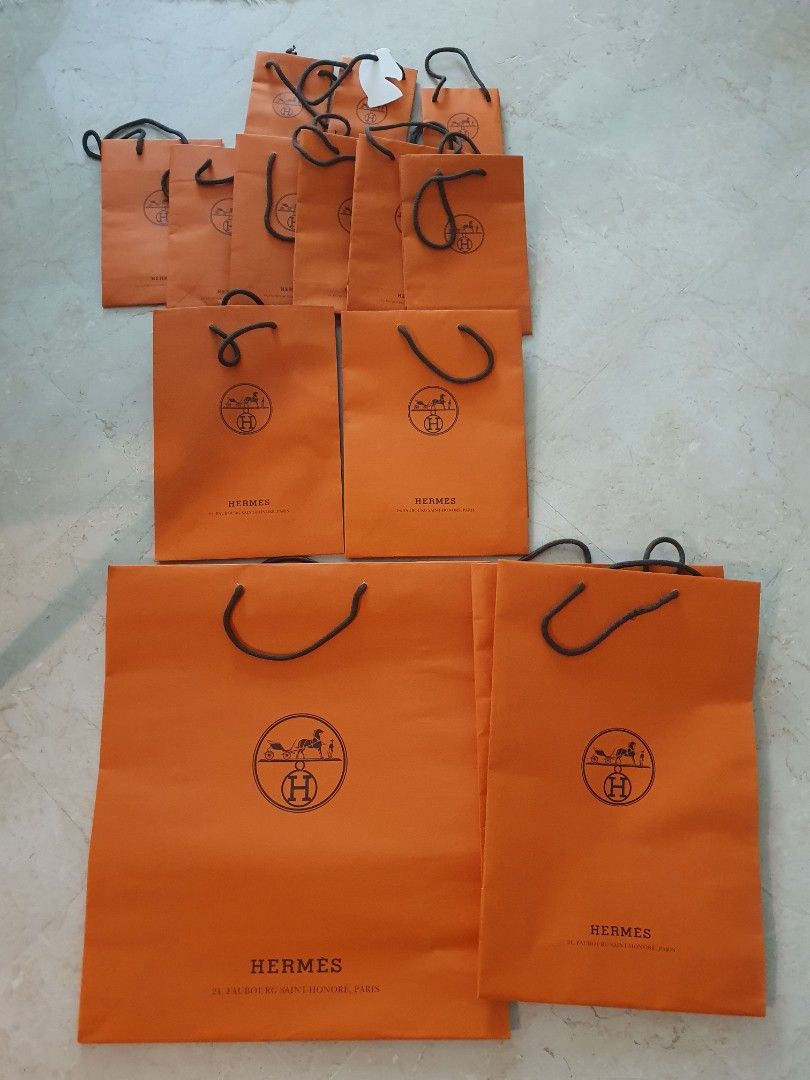 New Hermes paper bag - a variety of different sizes, Hobbies & Toys ...