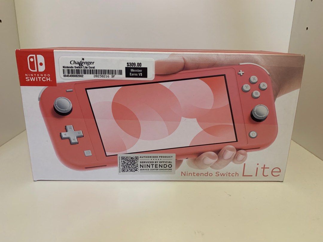 Nintendo Switch Lite - Coral Pink, Video Gaming, Video Game Consoles ...