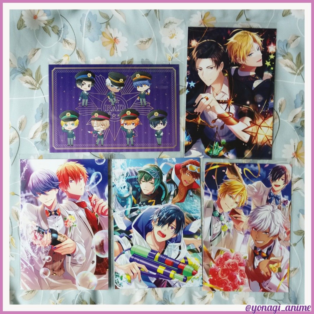 Obey Me postcard Lucifer Levi Beel Belphegor Satan Diavolo Barbatos, 興趣 ...