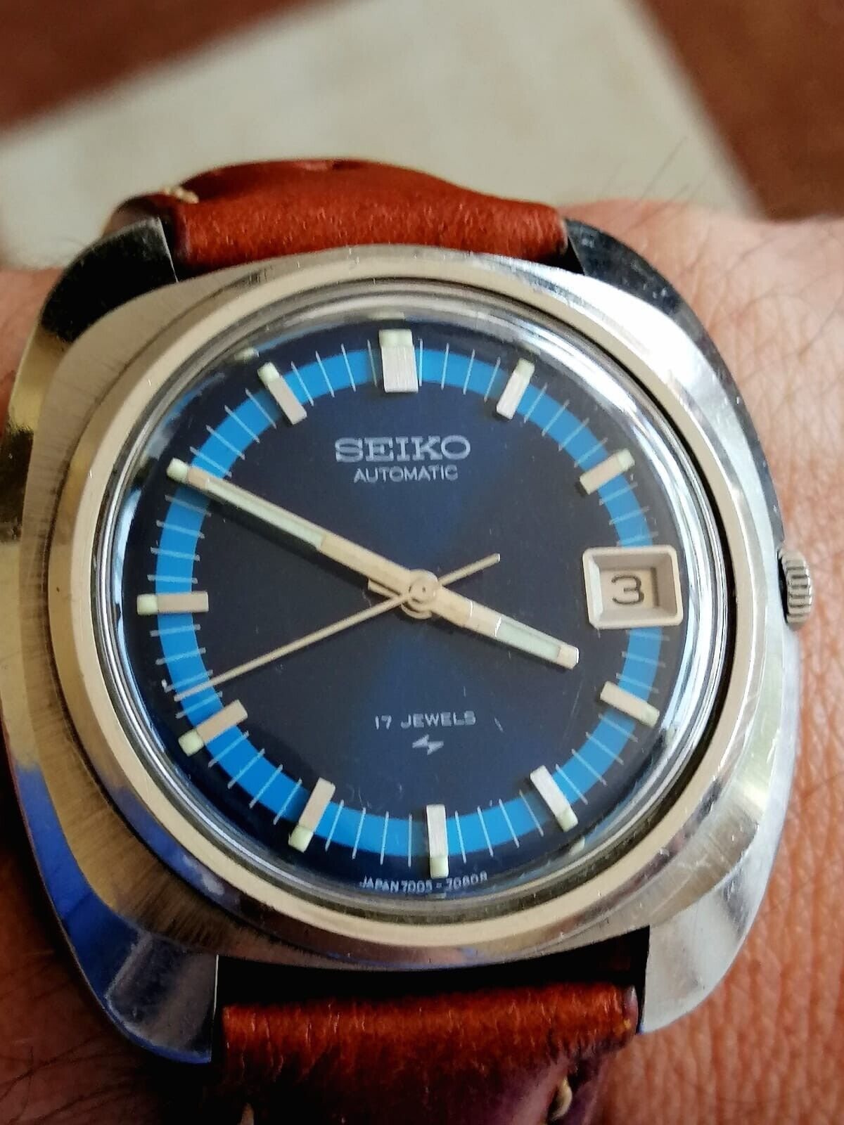 OMG Rare! Vintage June 1974 Seiko Seikosha DAINI 7005A-7089 JDM 17J ...
