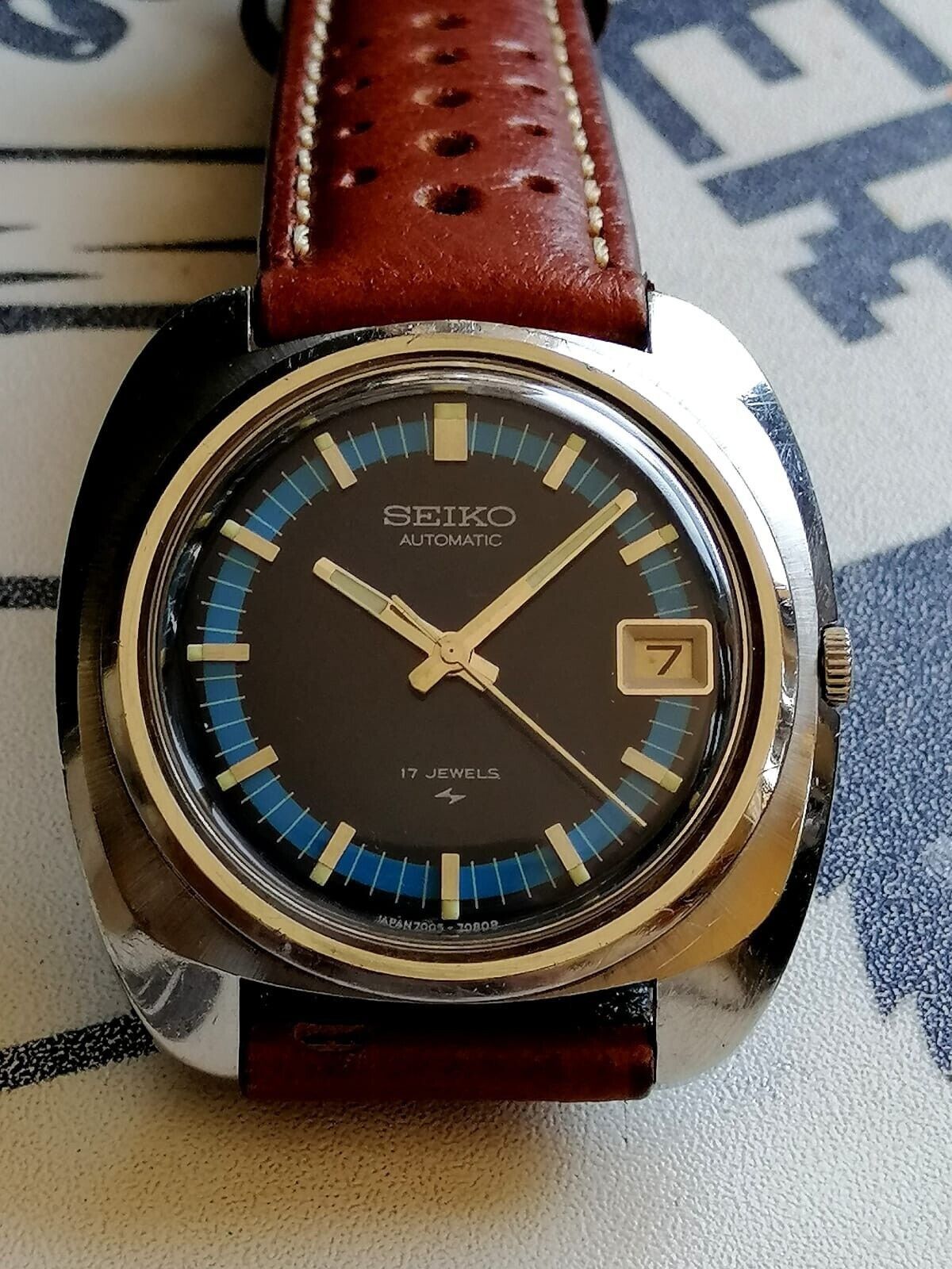 OMG Rare! Vintage June 1974 Seiko Seikosha DAINI 7005A-7089 JDM 17J ...
