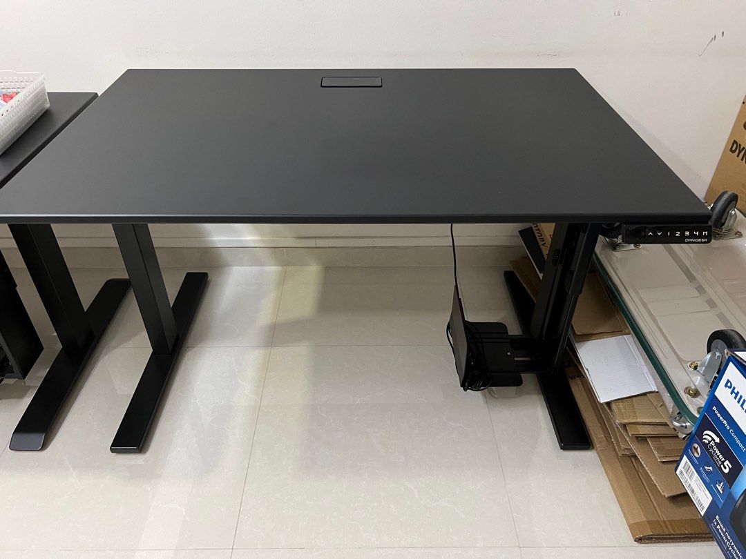 Omnidesk pro black desk table 2019, Furniture & Home Living, Furniture ...