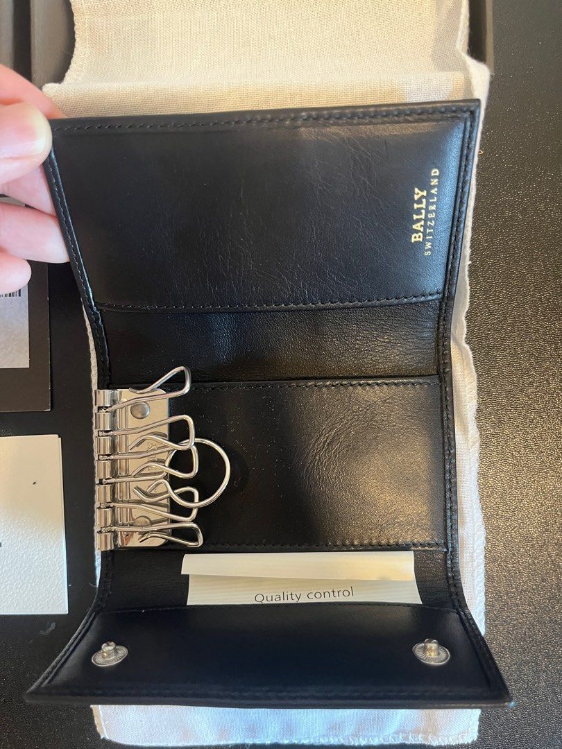 Original Bally Key Wallet Tuto 290 in Black, Men's Fashion, Watches ...