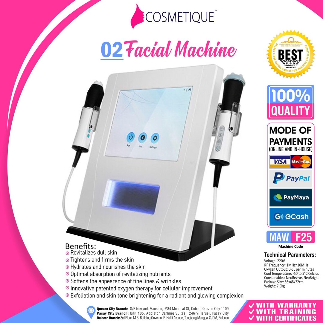 Oxygen Bubble Facial Machine With Free Training, Beauty & Personal Care ...