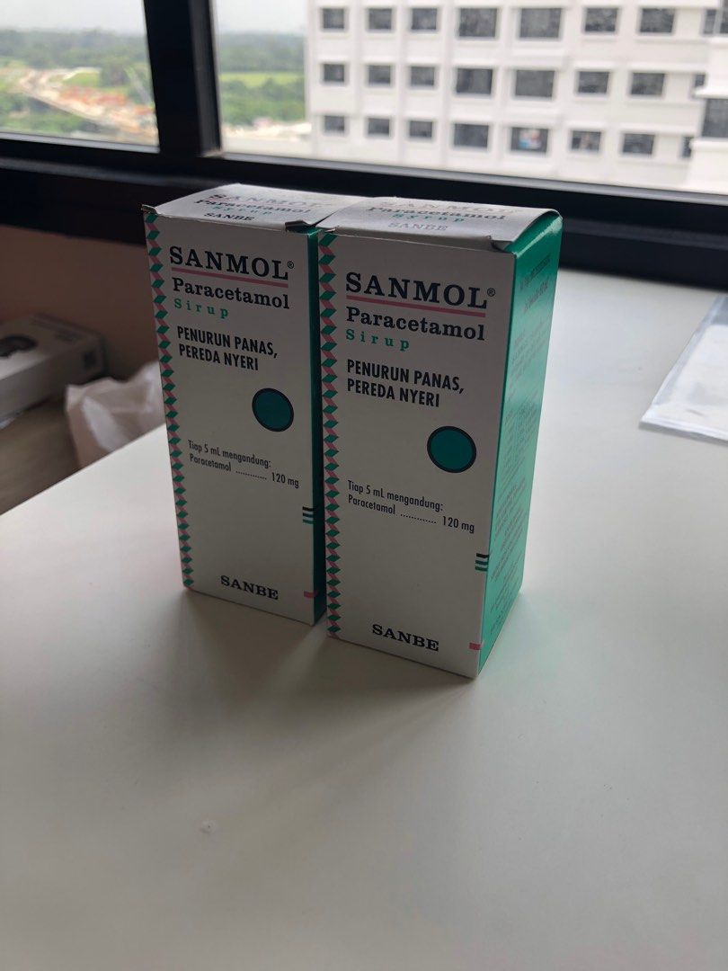 Paracetamol syrup Sanmol 60ml, Health & Nutrition, Health Supplements ...