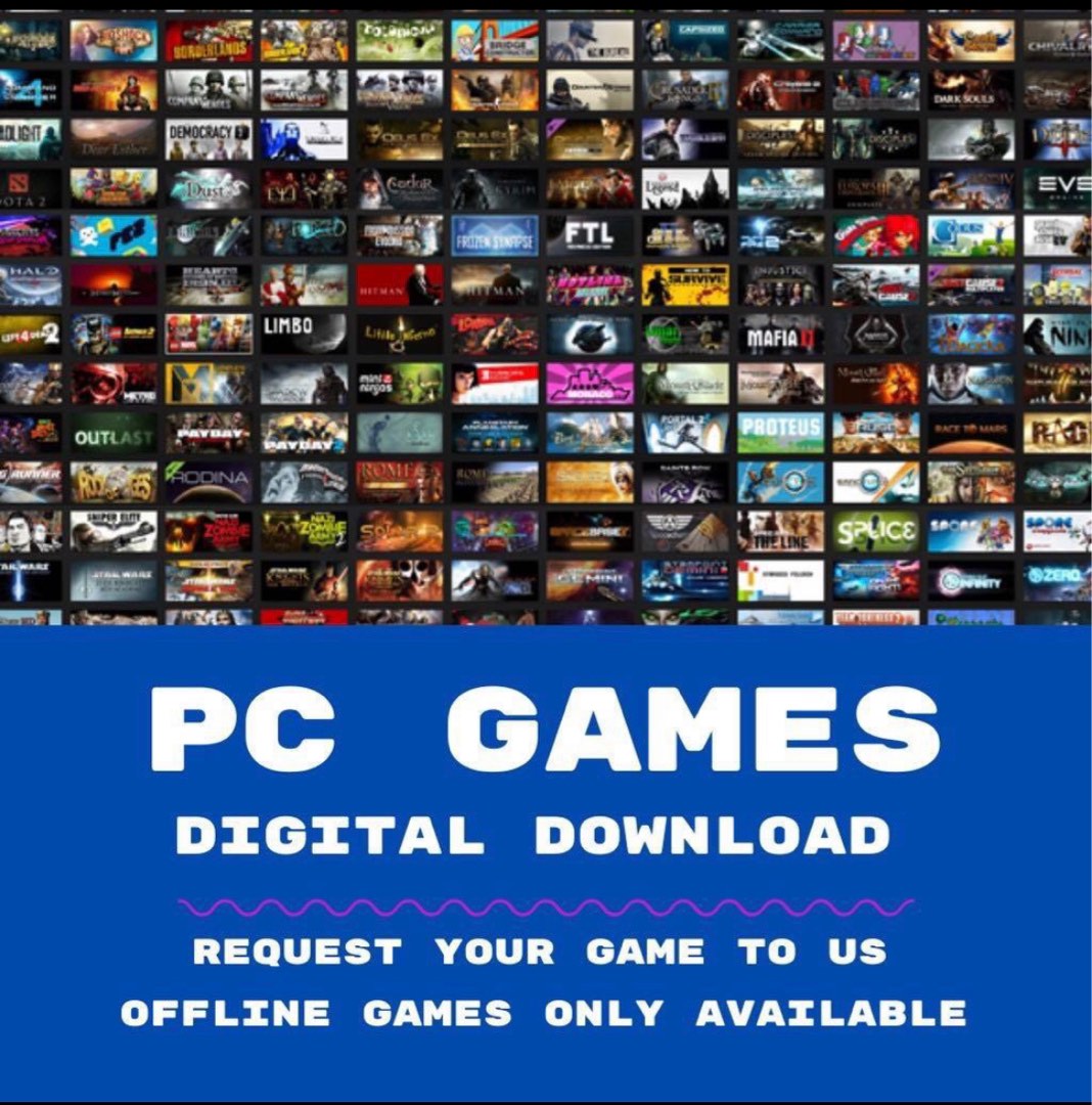 CHEAP !! ANY PC GAMES $2 EACH ( REQUEST ANY GAME) ANY STEAM, Video ...