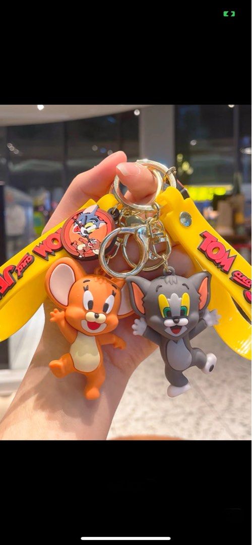 Plastic PVC tom and jerry version keychain, Hobbies & Toys, Stationery ...