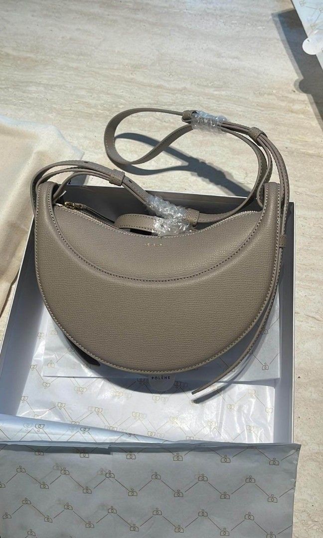 Polene Numéro Dix Moon bag in Taupe on Carousell