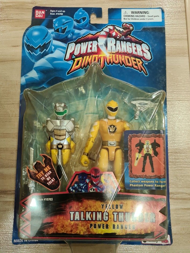 Power Rangers Dino thunder yellow talking ranger, Hobbies & Toys, Toys ...