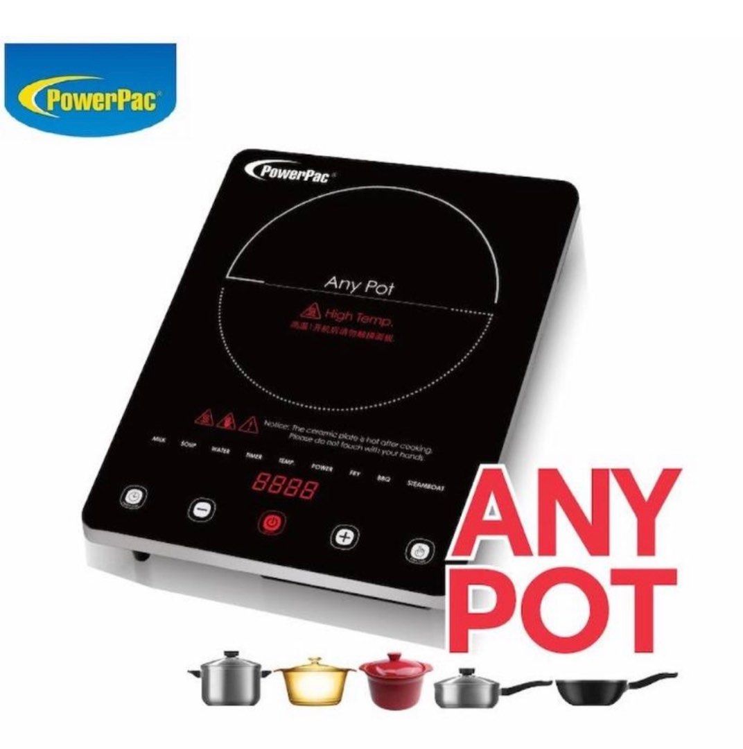 PowerPac PPIC880 2000 Watts Ceramic Cooker Steamboat (Any Pot) (Free ...