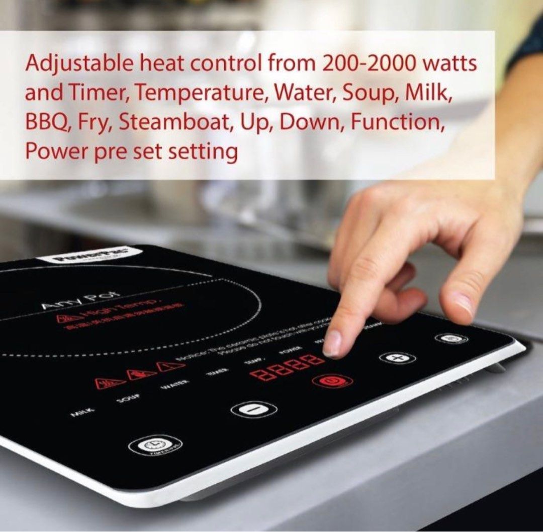 PowerPac PPIC880 2000 Watts Ceramic Cooker Steamboat (Any Pot) (Free ...