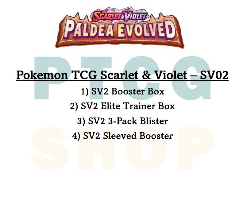 Scarlet & Violet Paldea Evolved (SV02) - Pokemon TCG cards booster box packs, Hobbies & Toys ...