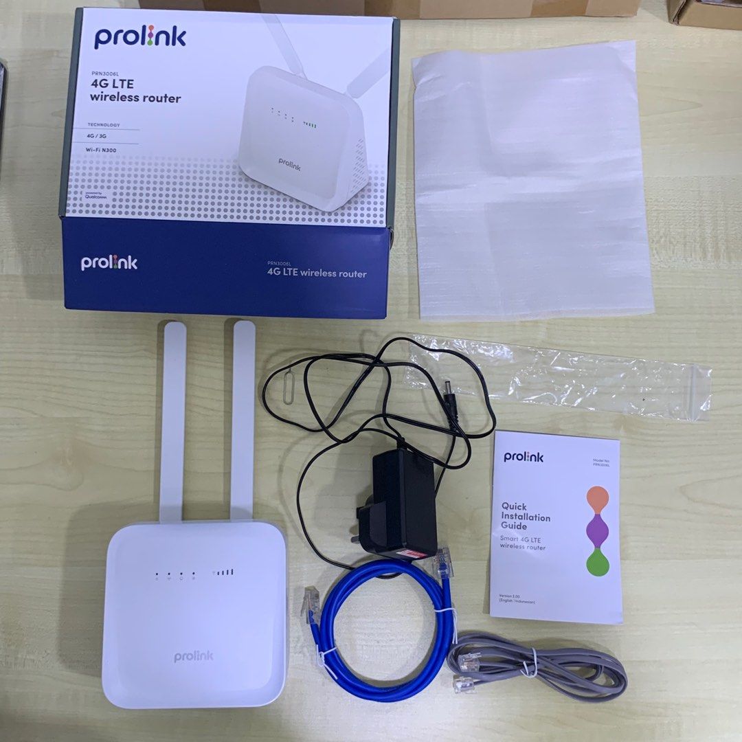 Prolink 4G LTE Wireless Router, compatible with SIM card from Singtel ...
