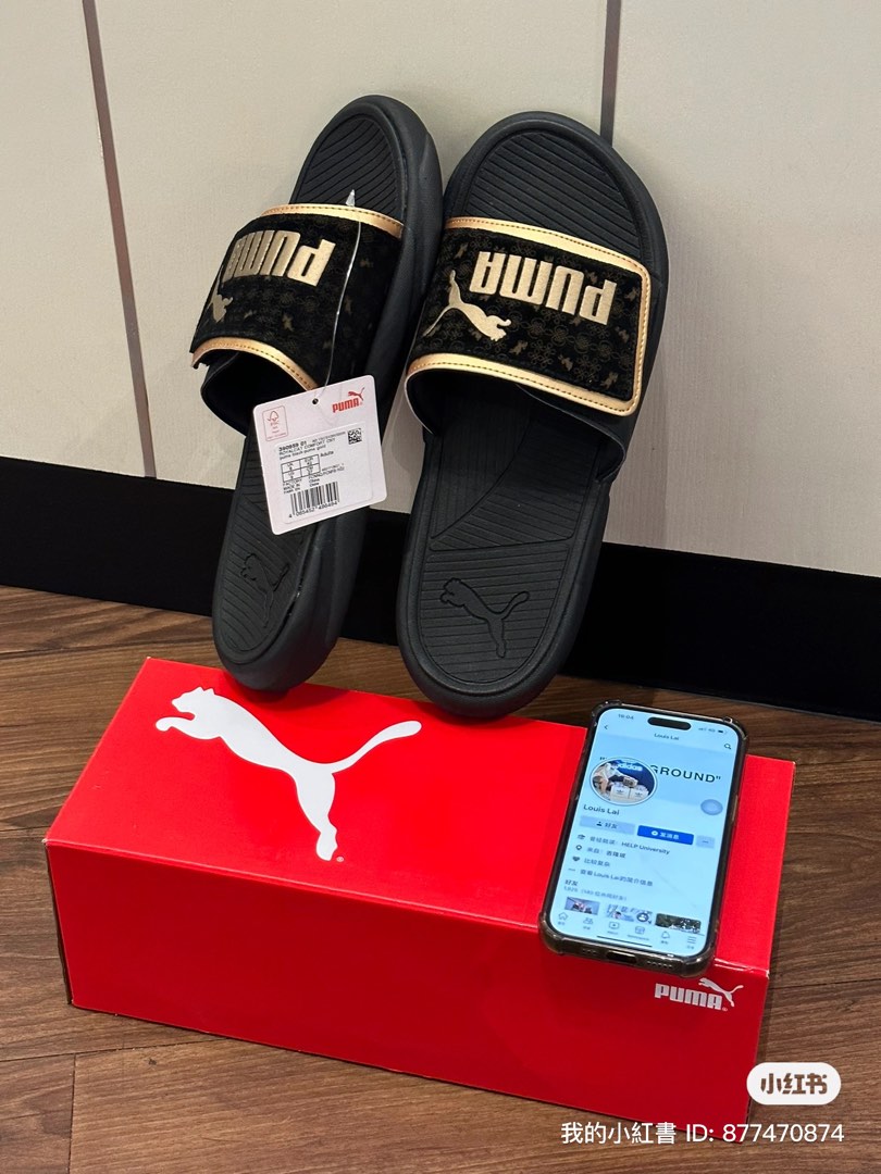 Puma slide, Men's Fashion, Footwear, Flipflops and Slides on Carousell