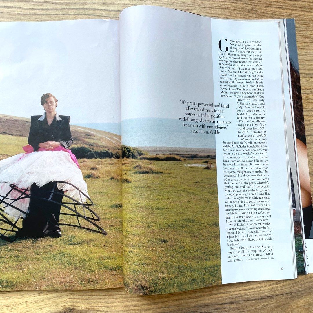 RARE Harry Styles Vogue 2020 Cover Magazine, Hobbies & Toys, Books ...
