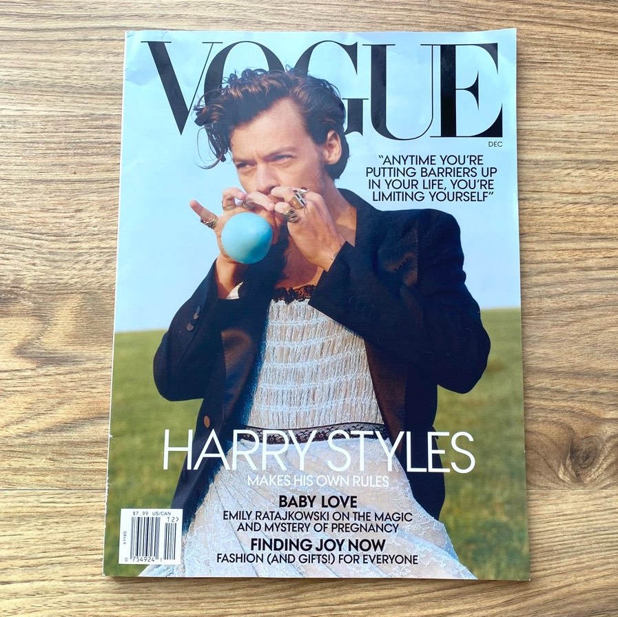 RARE Harry Styles Vogue 2020 Cover Magazine, Hobbies & Toys, Books ...