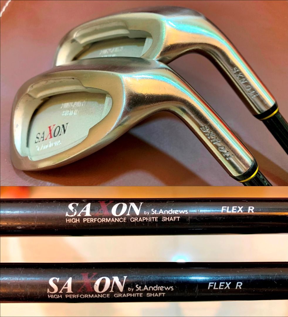 Rare St.Andrews SAXON Golf Wedge Set Aw, Sw - Titanium Face, Sports ...