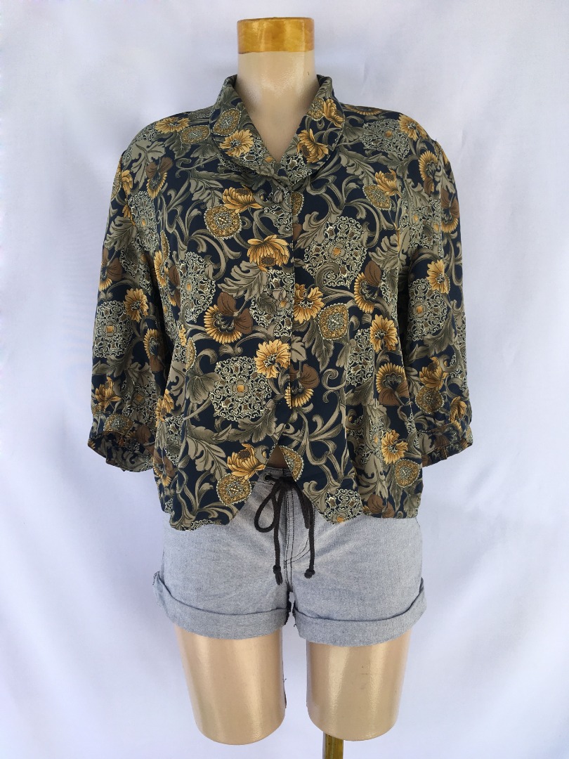 Rare Trendy Vintage Top Casual Office, Women's Fashion, Tops, Blouses ...