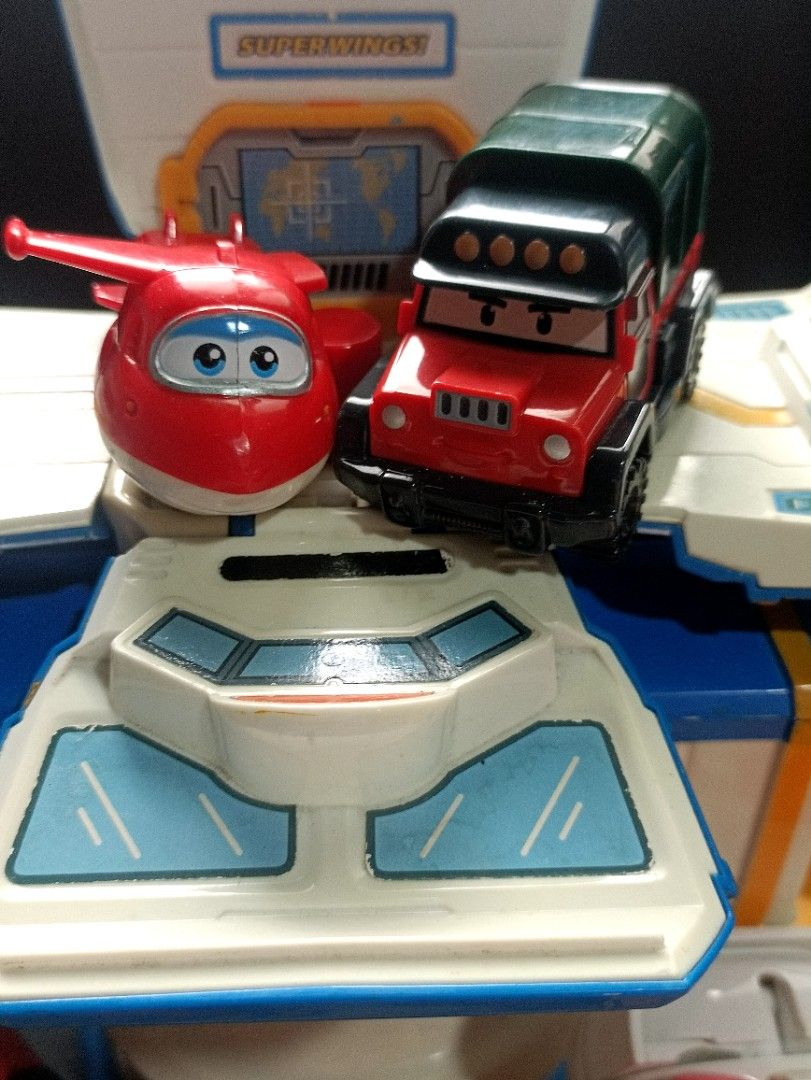 Robocar poli Mack McQueen and super wings play set, Hobbies & Toys, Toys & Games on Carousell