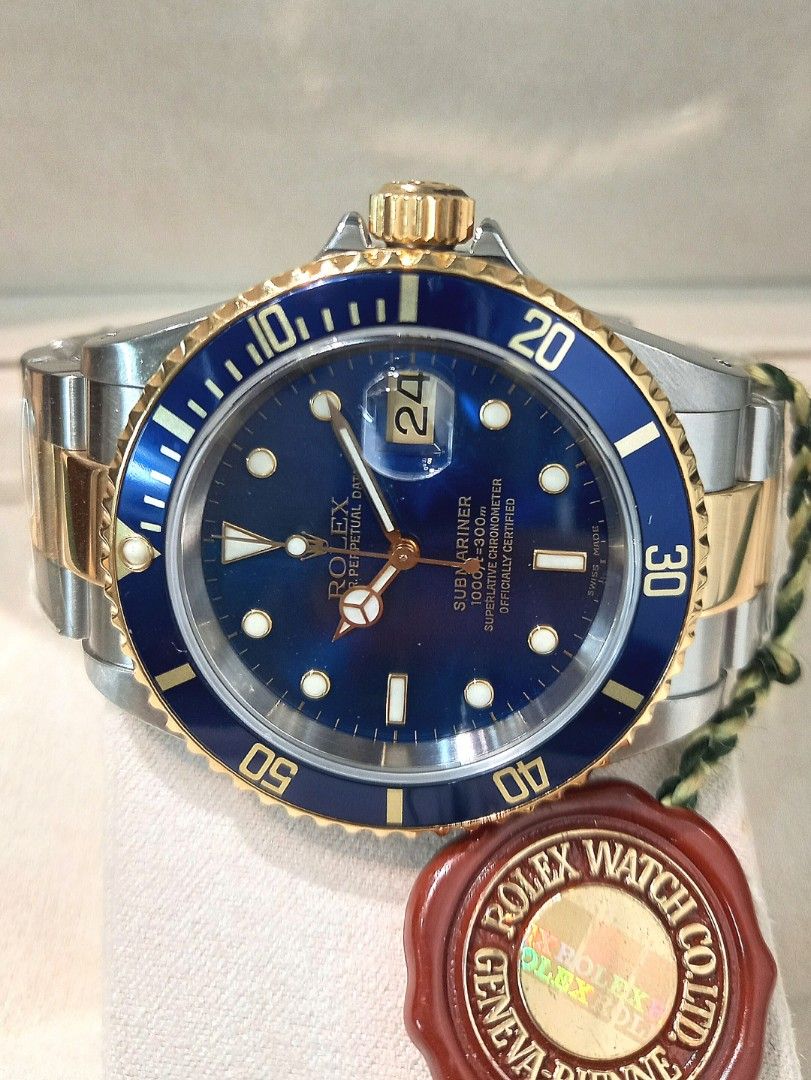 Rolex blue submariner, Luxury, Watches on Carousell