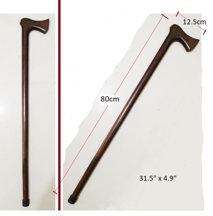 Rosewood 80cm Walking Stick Cane. Tongkat Kayu, Beauty & Personal Care ...