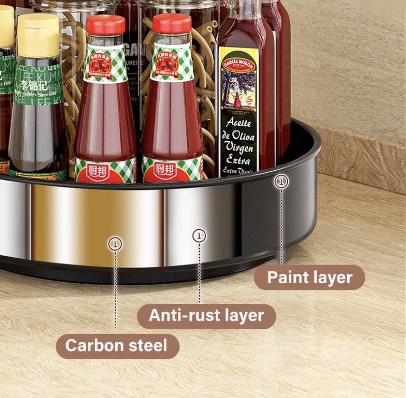Rotating Spice Rack Kitchen Spice Rack Sink Organiser Shelf Microwave ...