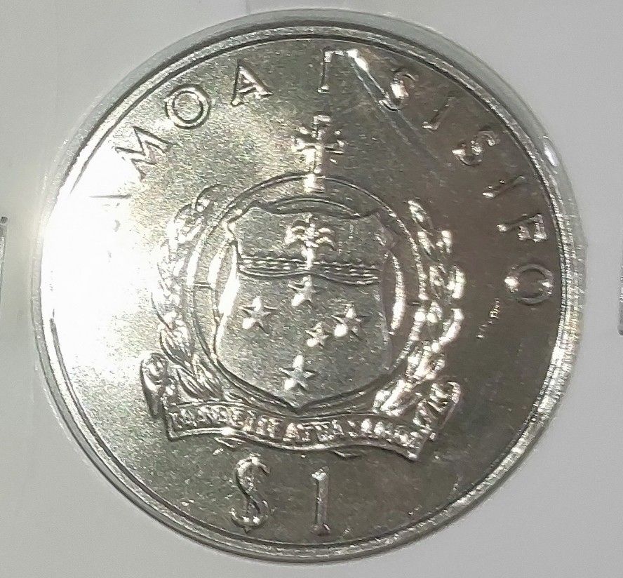 Samoa scarce large wwf commemorative 1986 coin 80s tala pacific islands ...